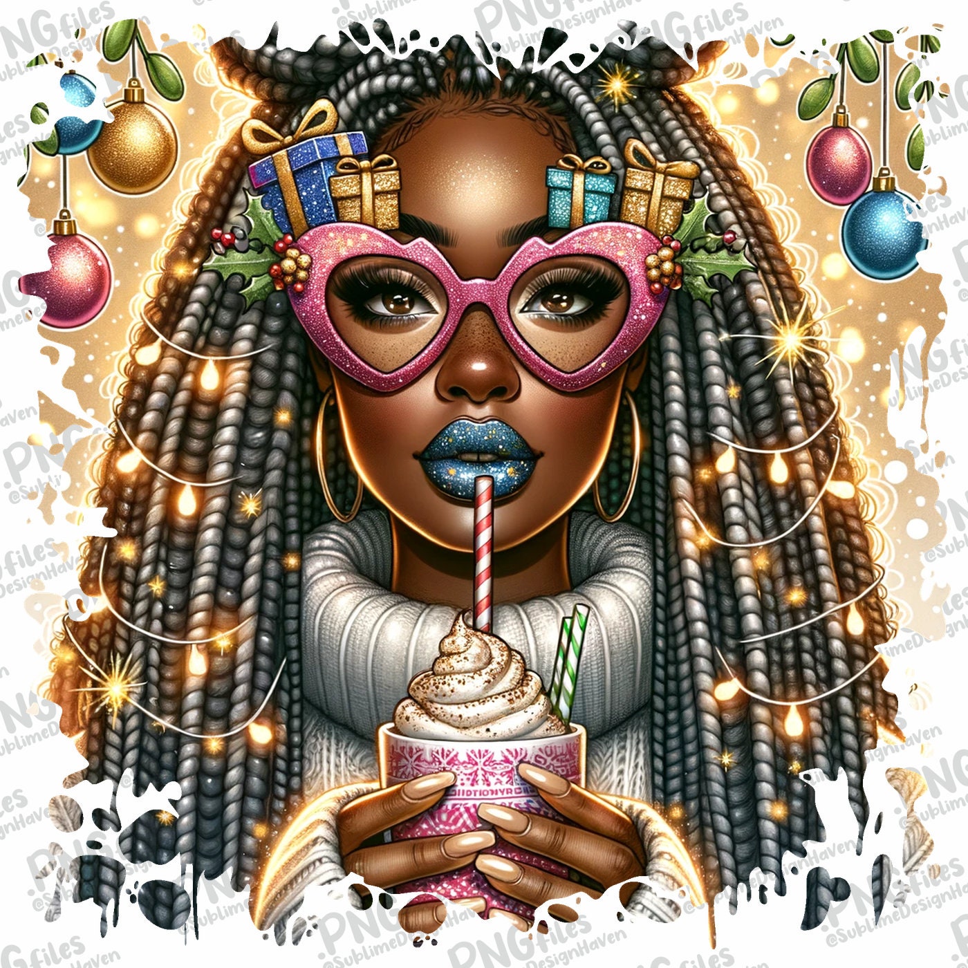 9x Black Woman Bundle Sublimation Design PNG Digital - Etsy