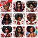 9x Black Woman Bundle Sublimation Design PNG, Digital Download ...