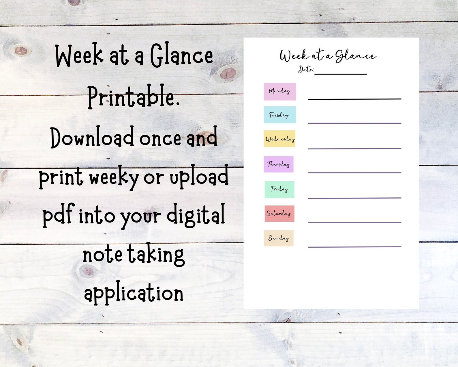 Printable Daily, Monthly, Weekly Planner Organize Your Life ...