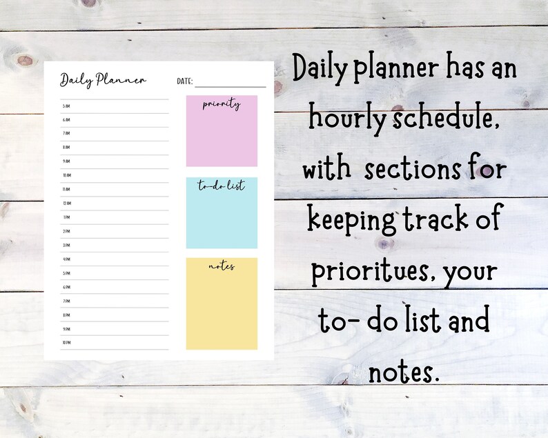 Printable Daily, Monthly, Weekly Planner Organize Your Life ...