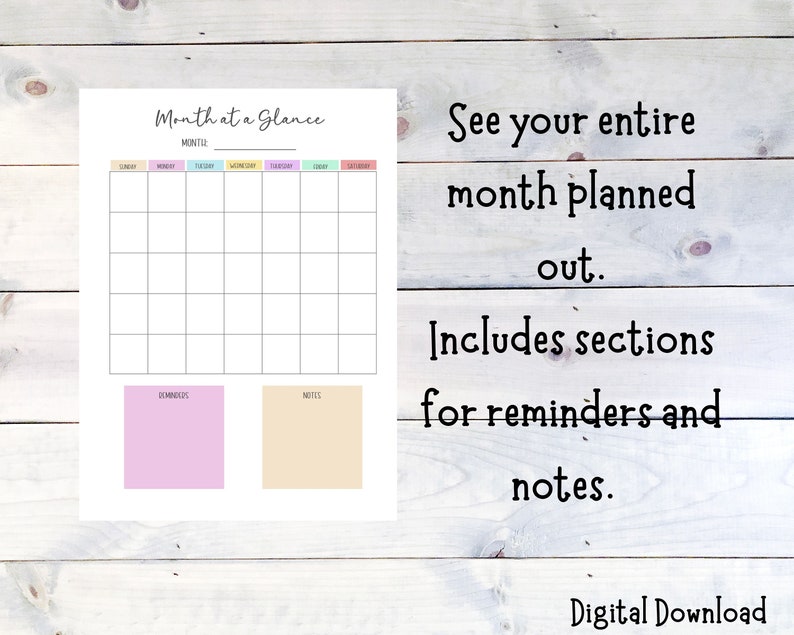Printable Daily, Monthly, Weekly Planner Organize Your Life ...