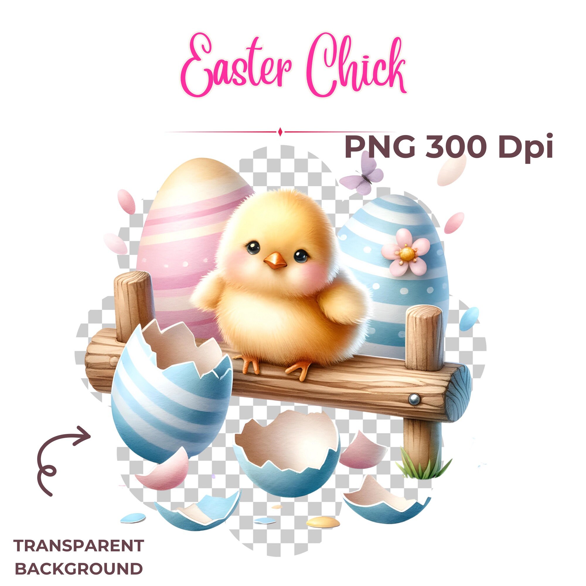 Watercolor Easter Chicks Clipart, Easter Clipart, Nursery Decor, Easter ...