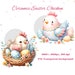Watercolor Easter Ceramic Chicken Clipart, Ceramic Cute Chicks Clipart ...