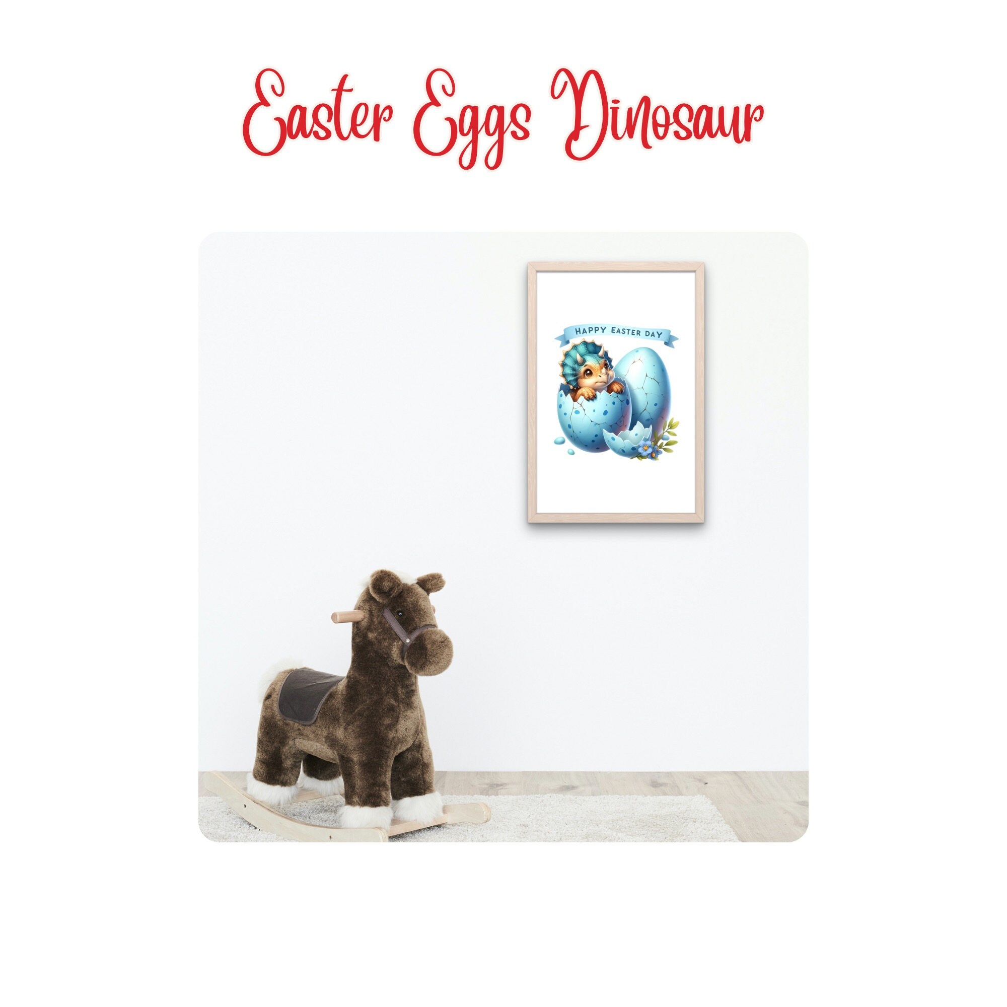 Watercolor Easter Eggs Dinosaur Clipart: Baby Dino PNG (commercial Use ...