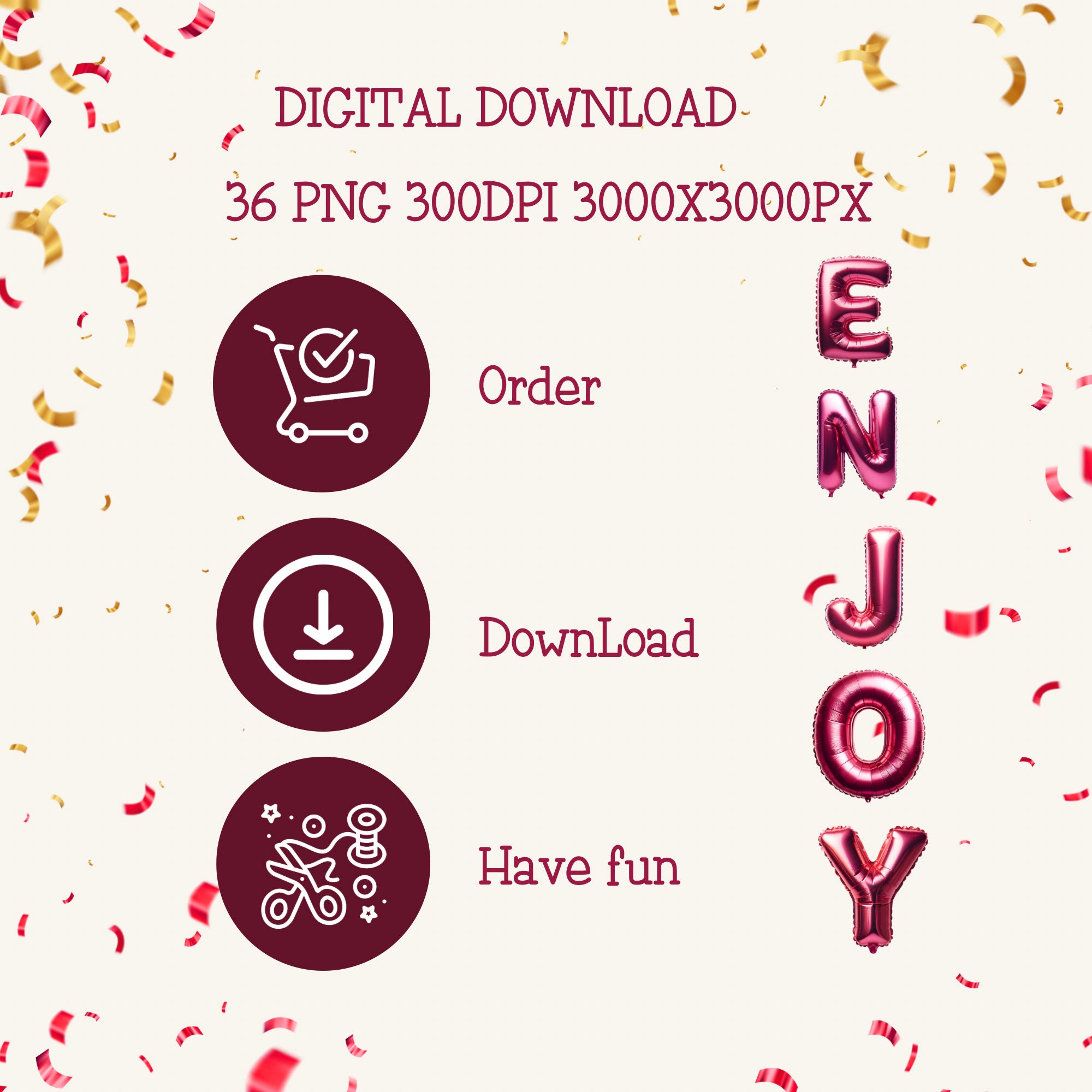 Balloon Letter Clipart, Valentines Day Balloon Clipart, Red Foil ...