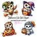 Watercolor Halloween Owl Clipart, Cute Jack-o-lantern PNG (commercial ...