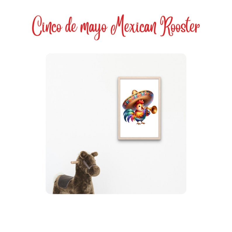 Watercolor Cinco De Mayo Mexican Rooster Clipart, Rooster PNG, Cinco De ...