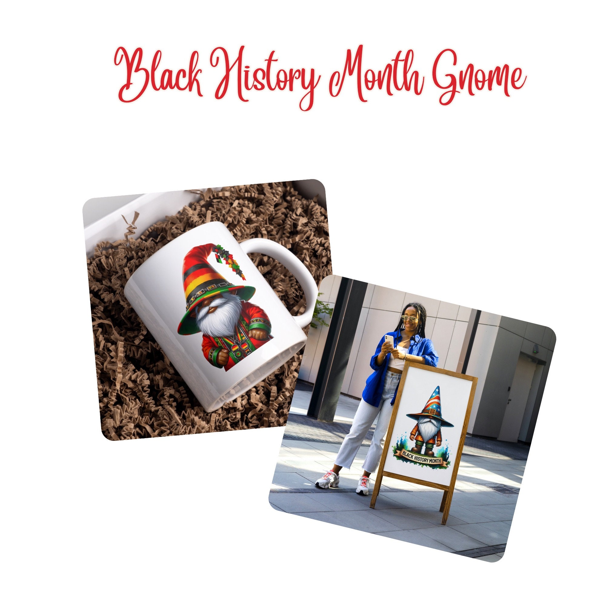 Black History Month Gnome Clipart, Black Historical Figures, Famous ...