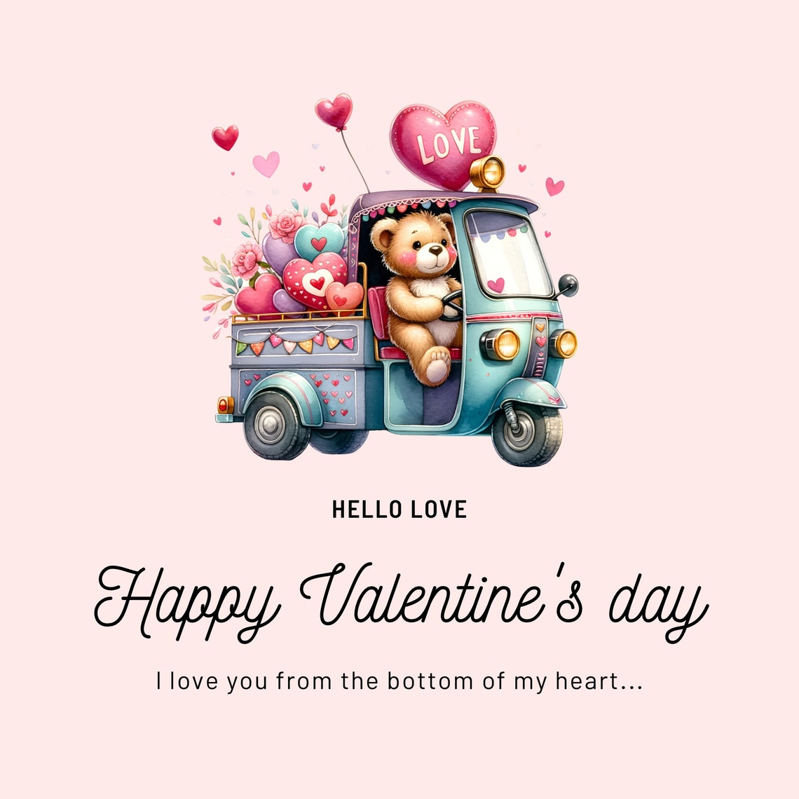 Valentines Bear Clipart, Valentines Bear Vehicle PNG, Valentines ...