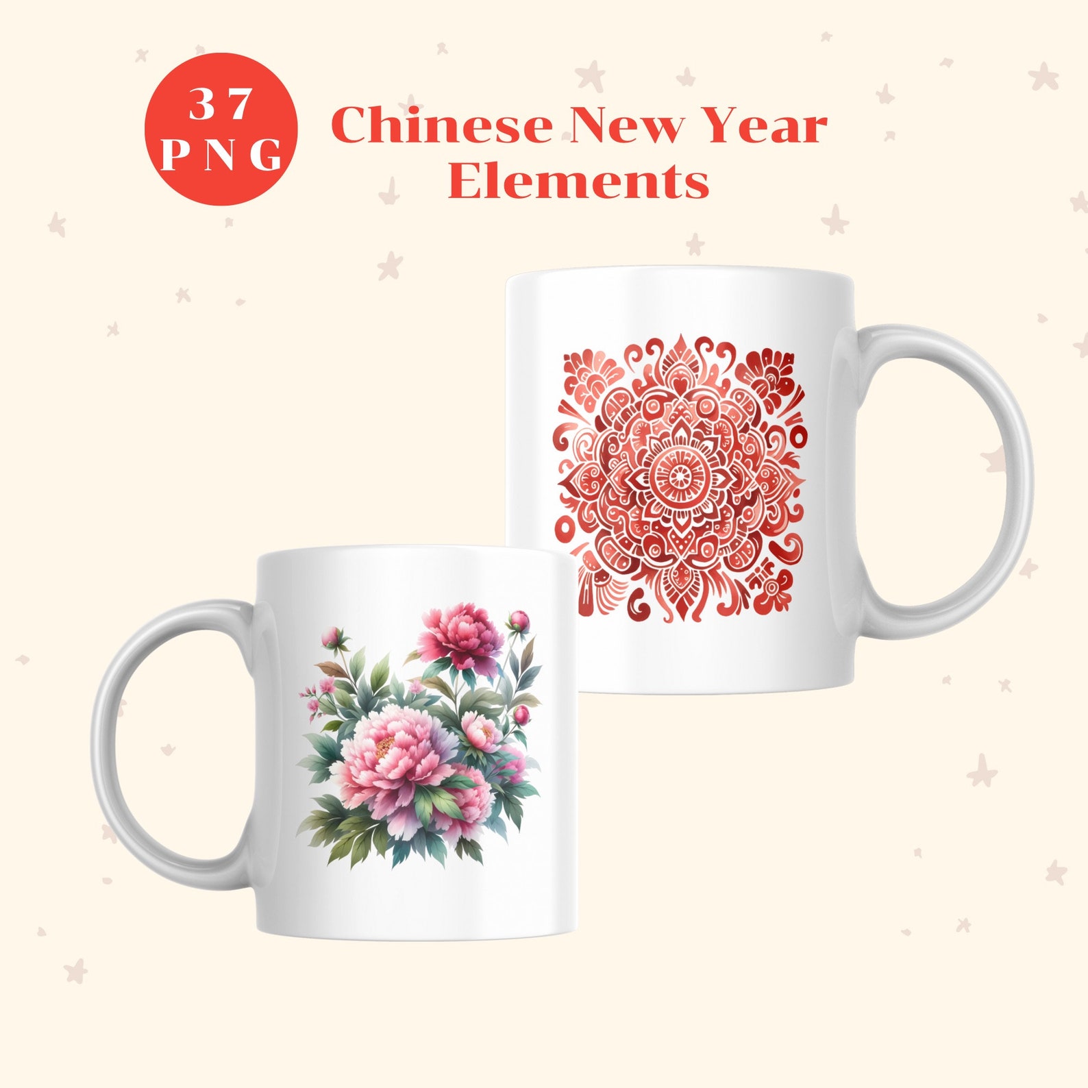 Chinese New Year Watercolor Clipart, Lunar New Year, Cute Dragon ...