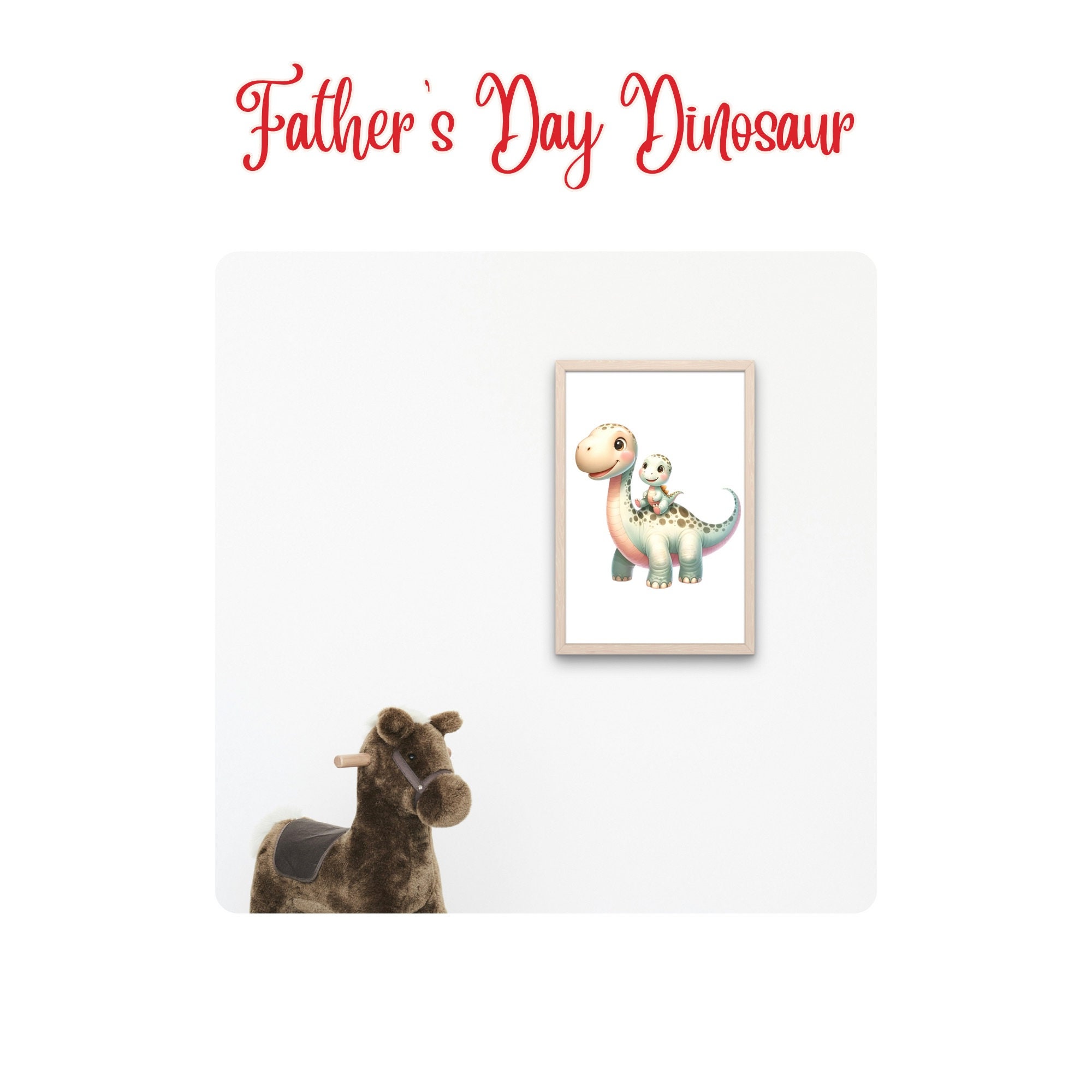 Watercolor Happy Father’s Day Dinosaur Clipart, Baby Dinosaur PNG, Dad ...