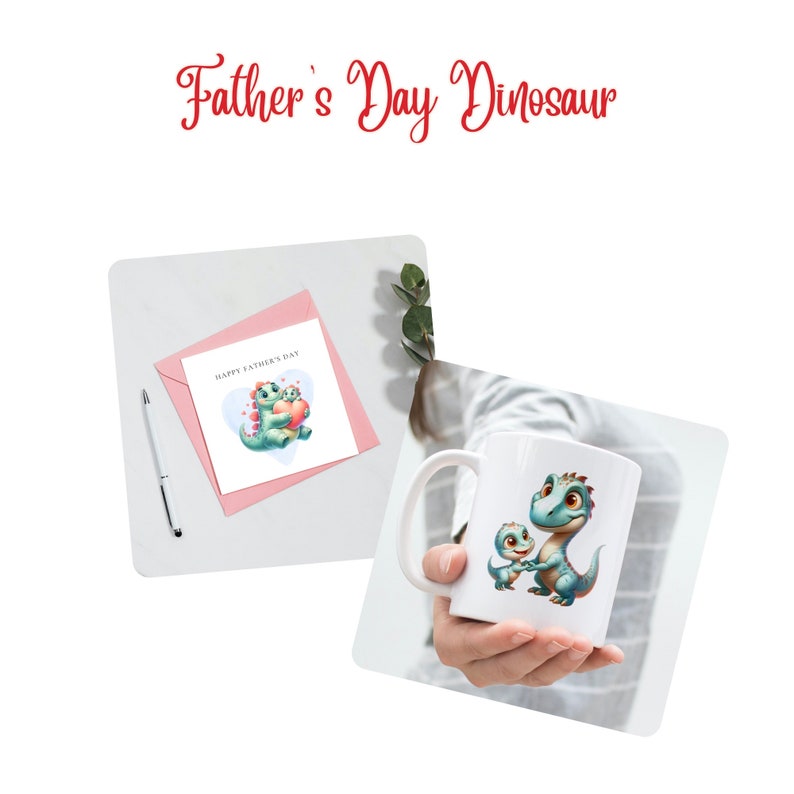 Watercolor Father's Day Dinosaur Clipart: 24 PNG Images (commercial Use ...