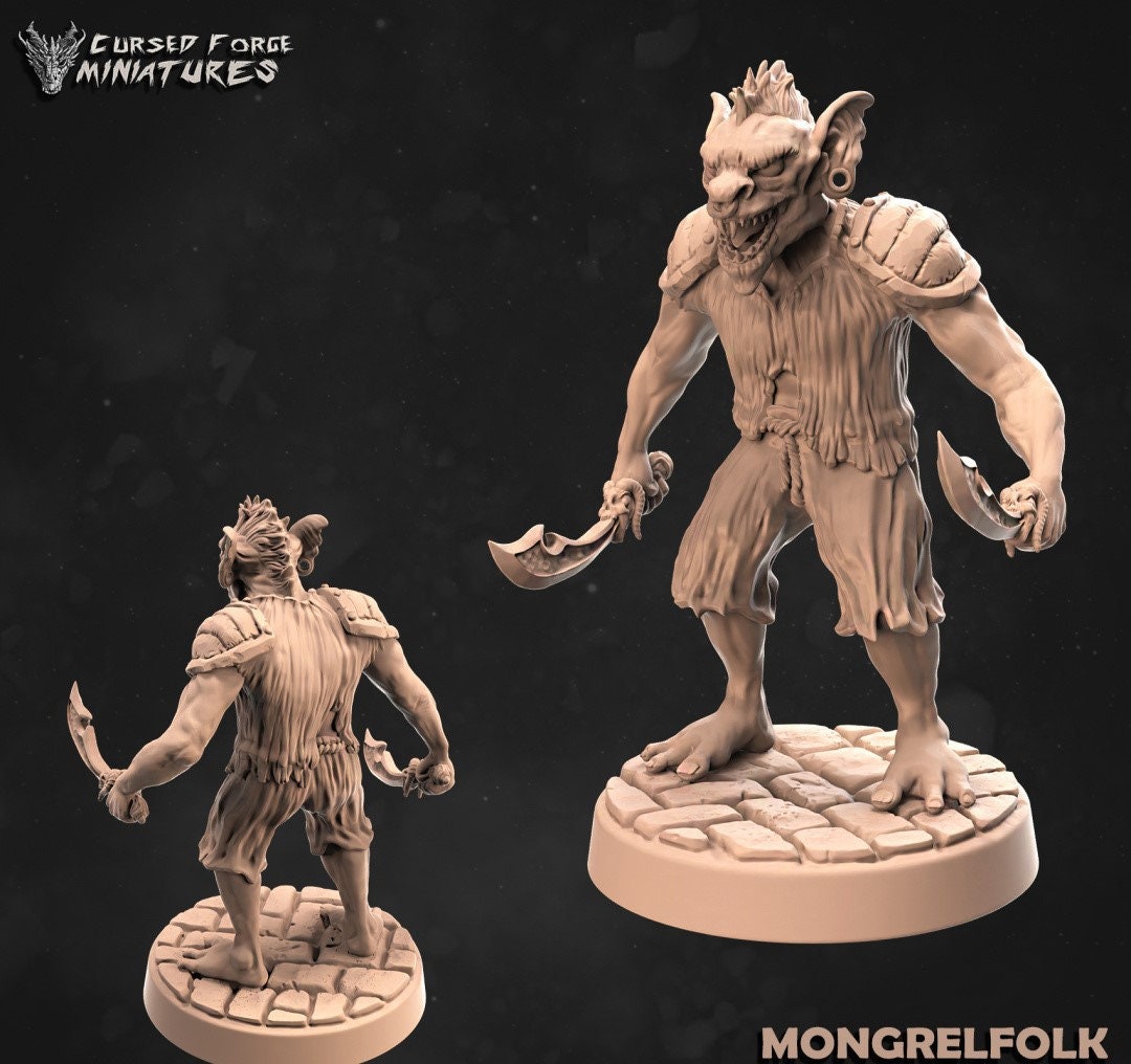 Mongrelfolk Rogue Sci-fi 3D Printed Models by Cursed Forge - Etsy Canada