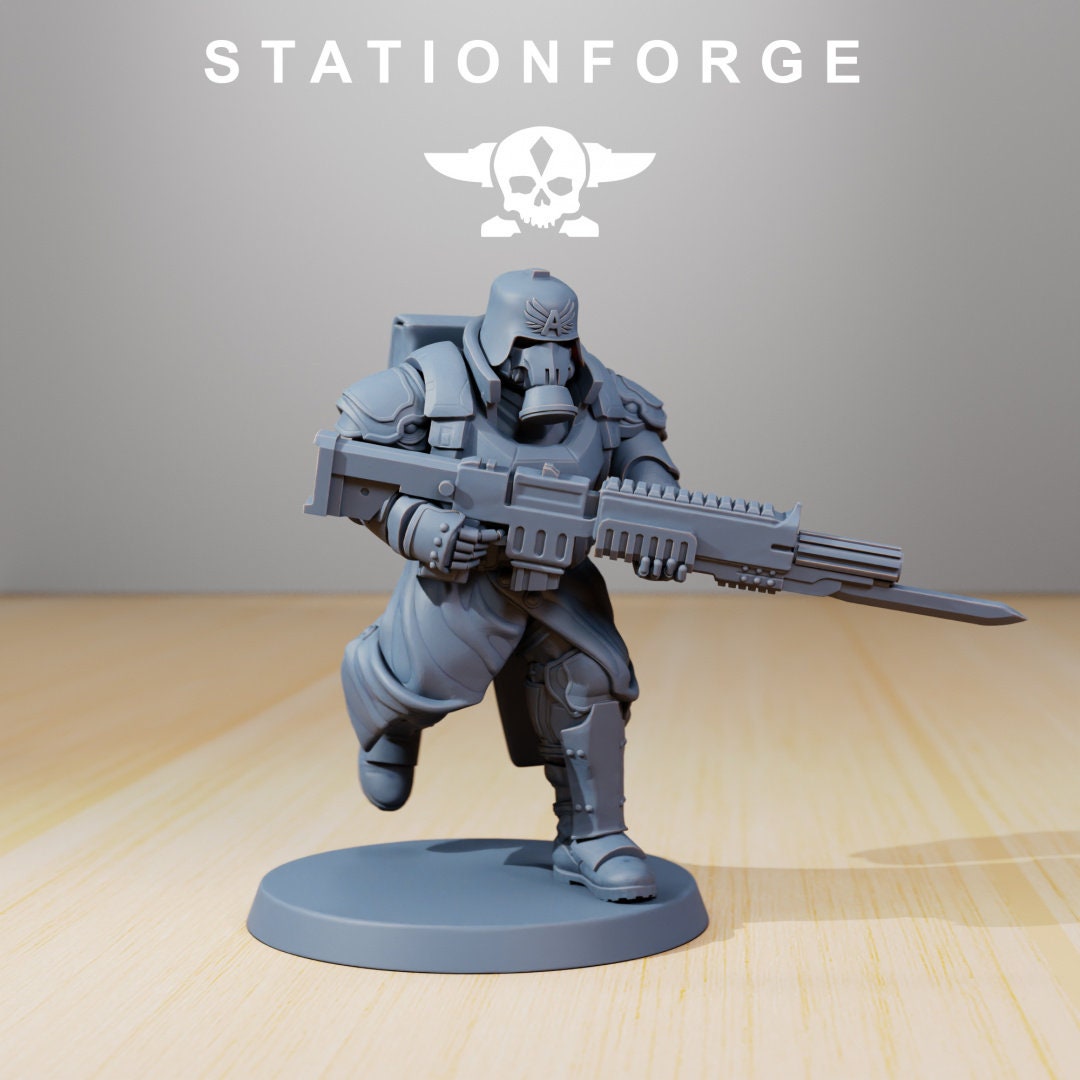 Grim Guard Sci-fi 3D Printed Models by Station Forge - Etsy