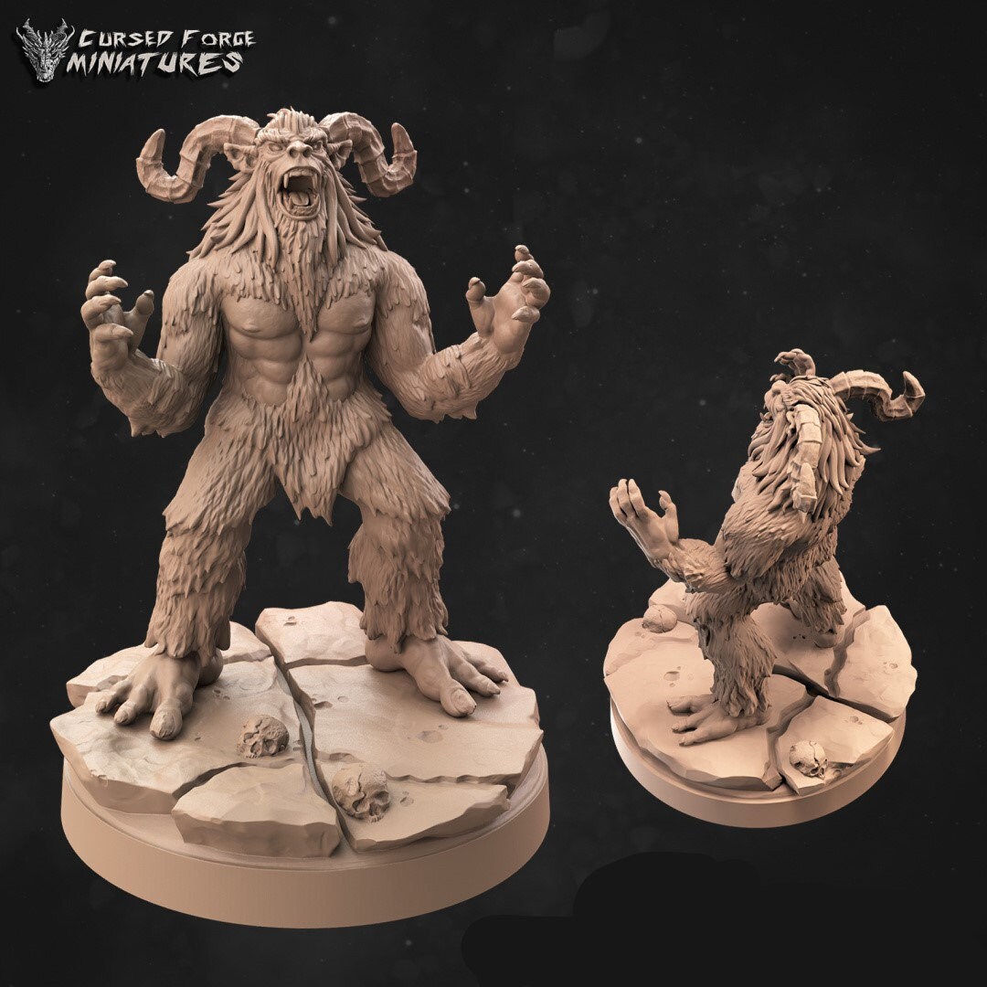 Abominable Yeti Fantasy/sci-fi 3D Printed Models by Cursed - Etsy