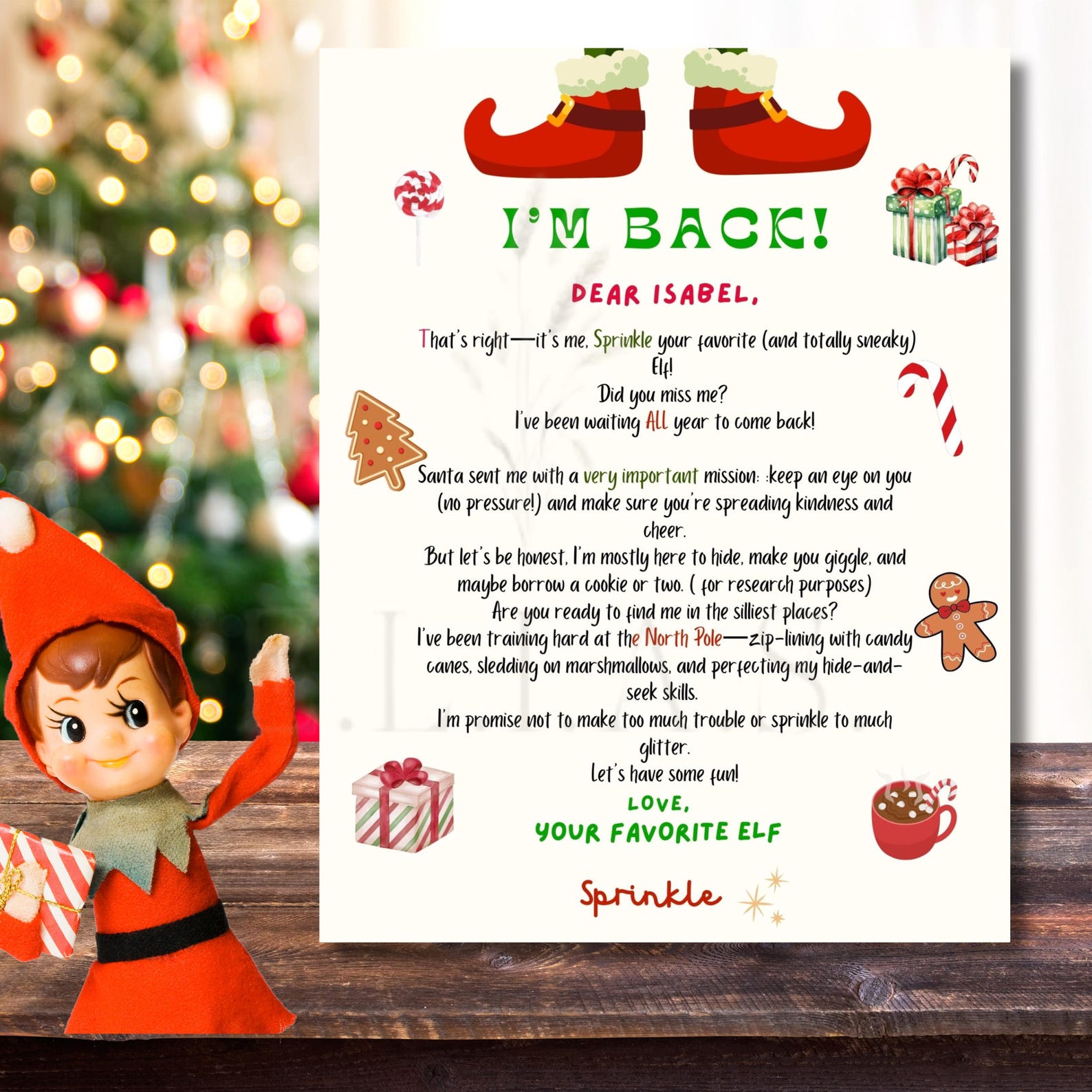 EDITABLE Elf Arrival Letter, First Time Elf Arrival Letter, Elf Welcome ...