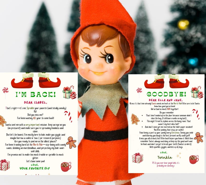 EDITABLE Elf Arrival Letter, First Time Elf Arrival Letter, Elf Welcome ...