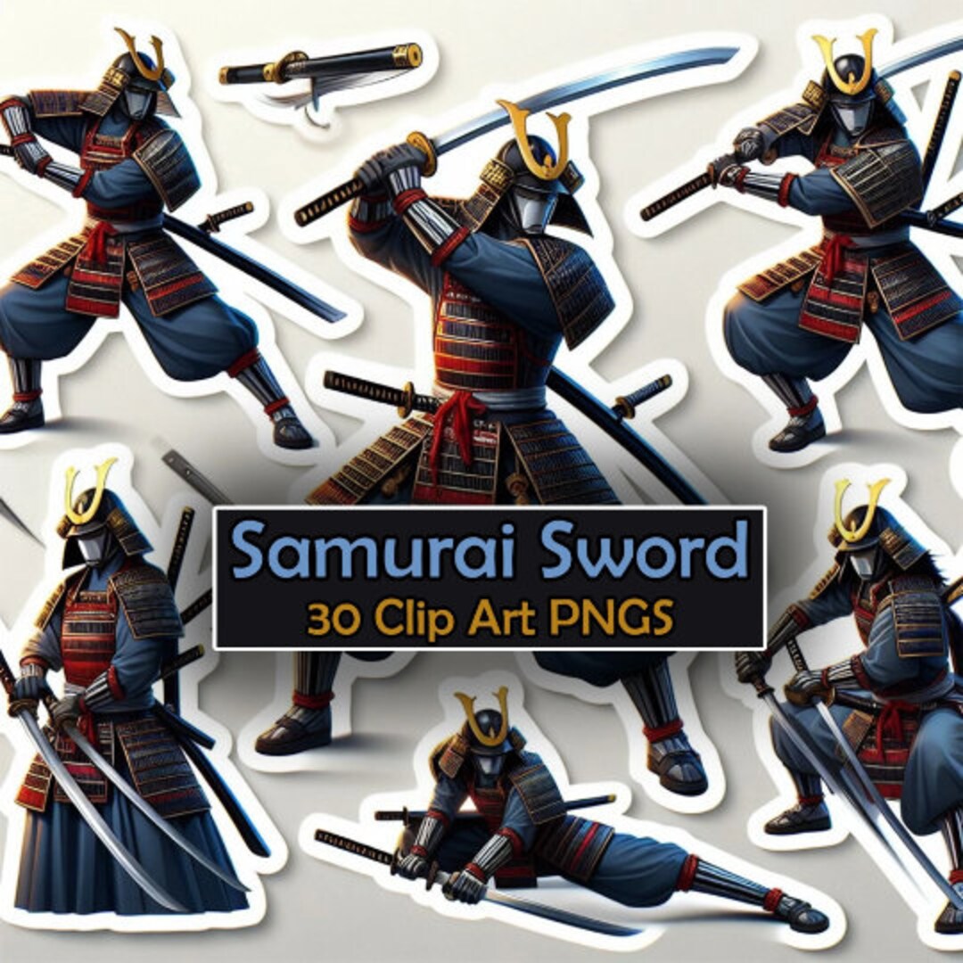 Samurai Swords Png Japanese Samurai Warrior Design PNG Samurai Clipart ...