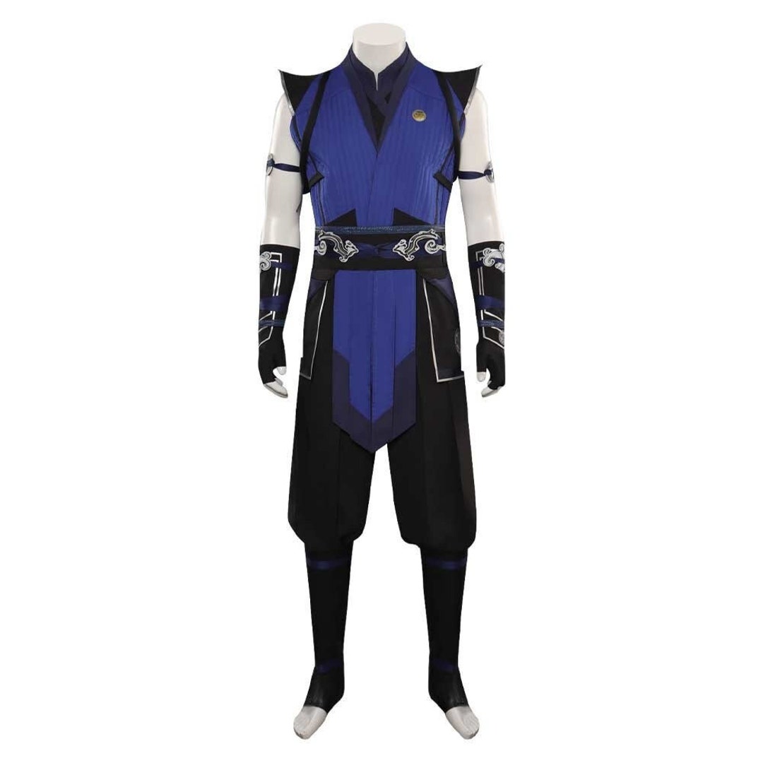 Mortal Kombat Sub Zero Top azul Pantalones Máscara Trajes Halloween ...