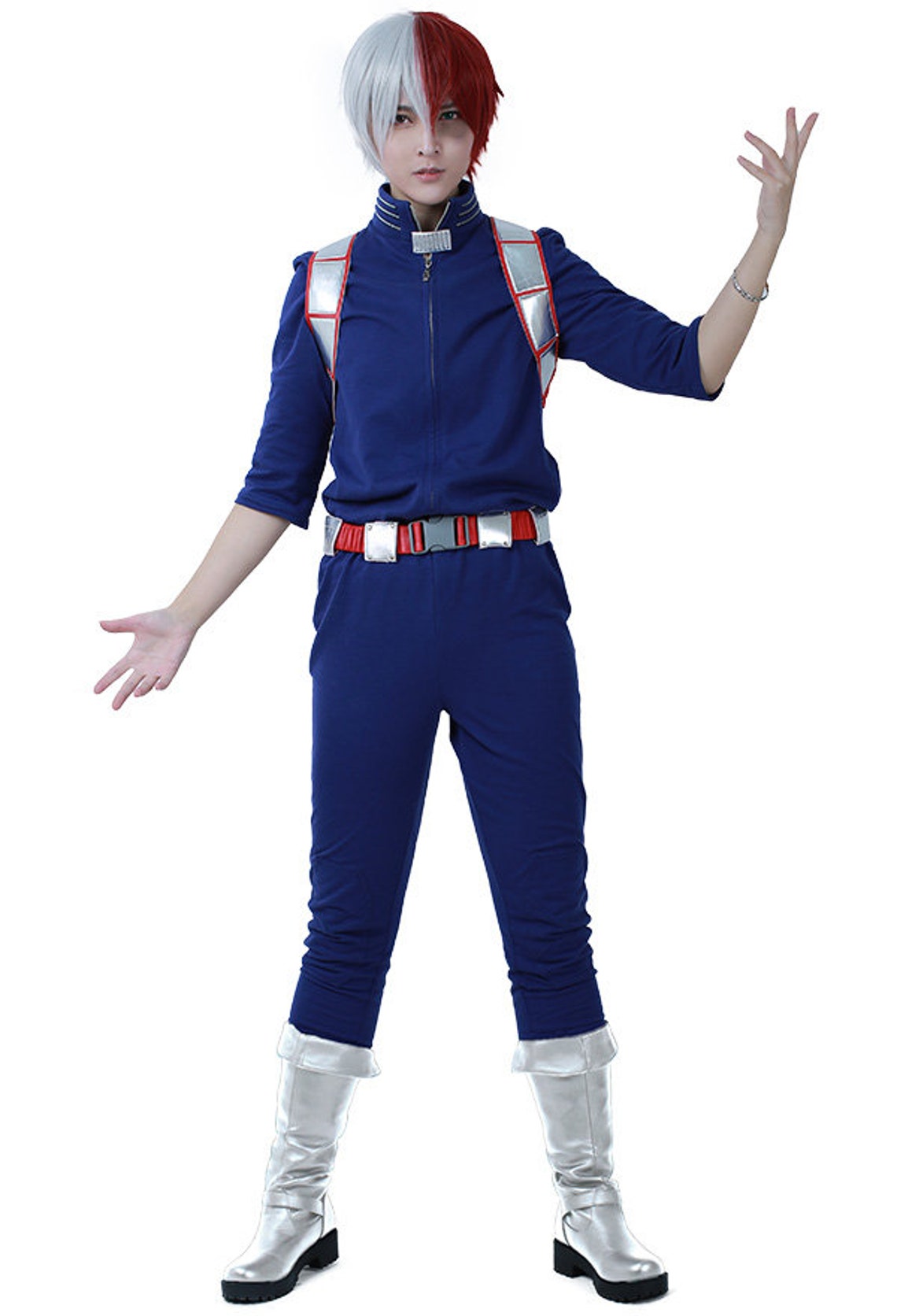 Shoto Cosplay My Hero Academia Shoto Todoroki Hero Costume Battle Suit ...