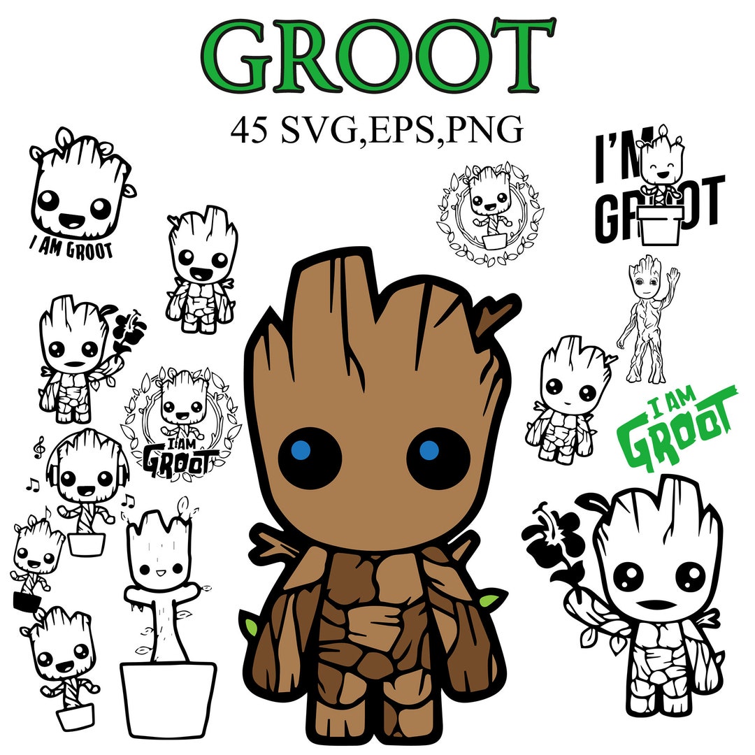 Groot Svg, Baby Groot Svg, Groot, I Am Groot Svg, Guardians Svg ...