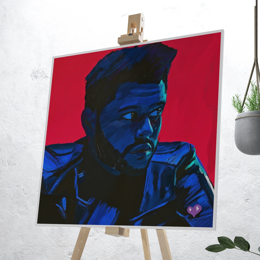 The Weeknd Starboy Oil Painting Style Digital Poster on Fujifilm Glossy ...