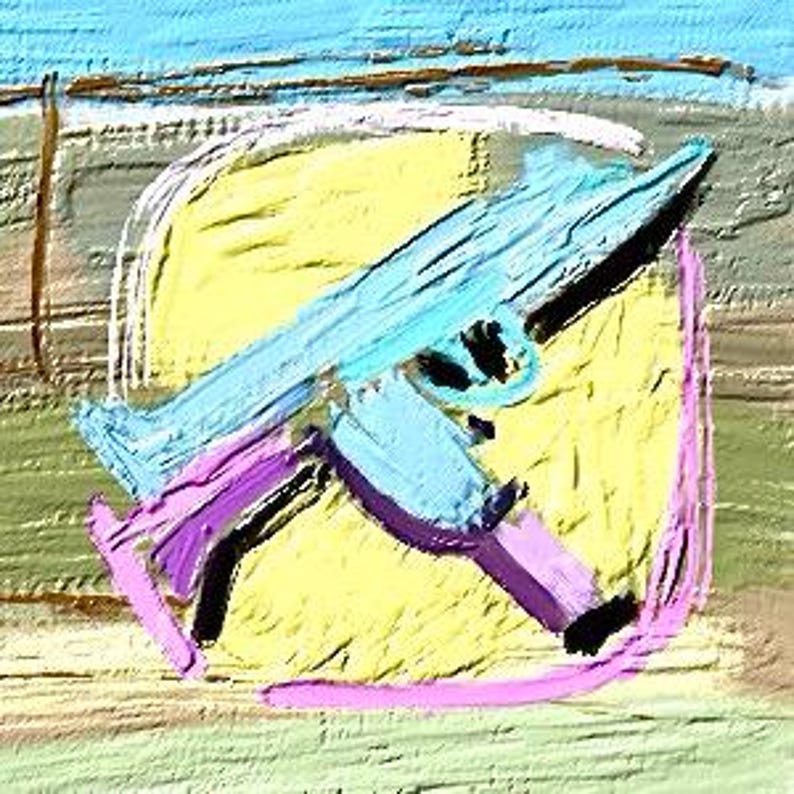 GTA Vice City Oil Painting Style Digital Poster on Fujifilm Matte Paper ...