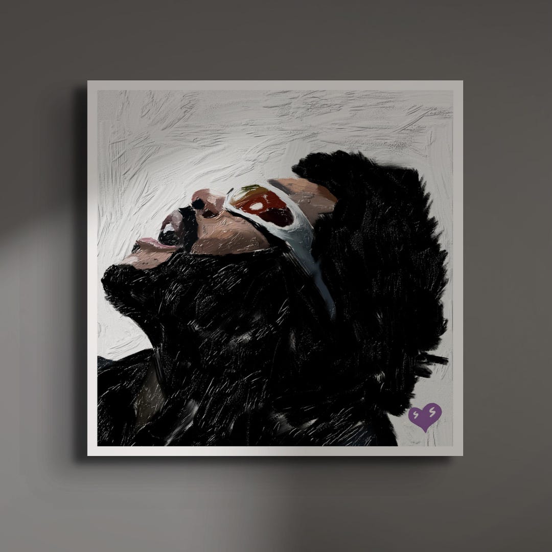 The Weeknd Poster Oil Painting, Digitized Poster on Premium Fujifilm ...