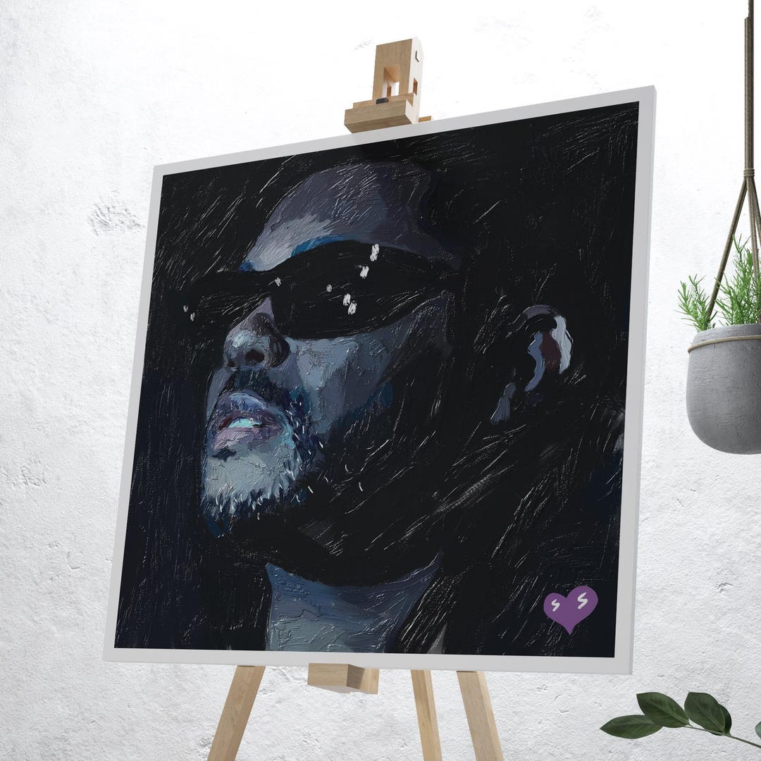 The Weeknd Poster Oil Painting, Digitized Version, Poster on Premium ...