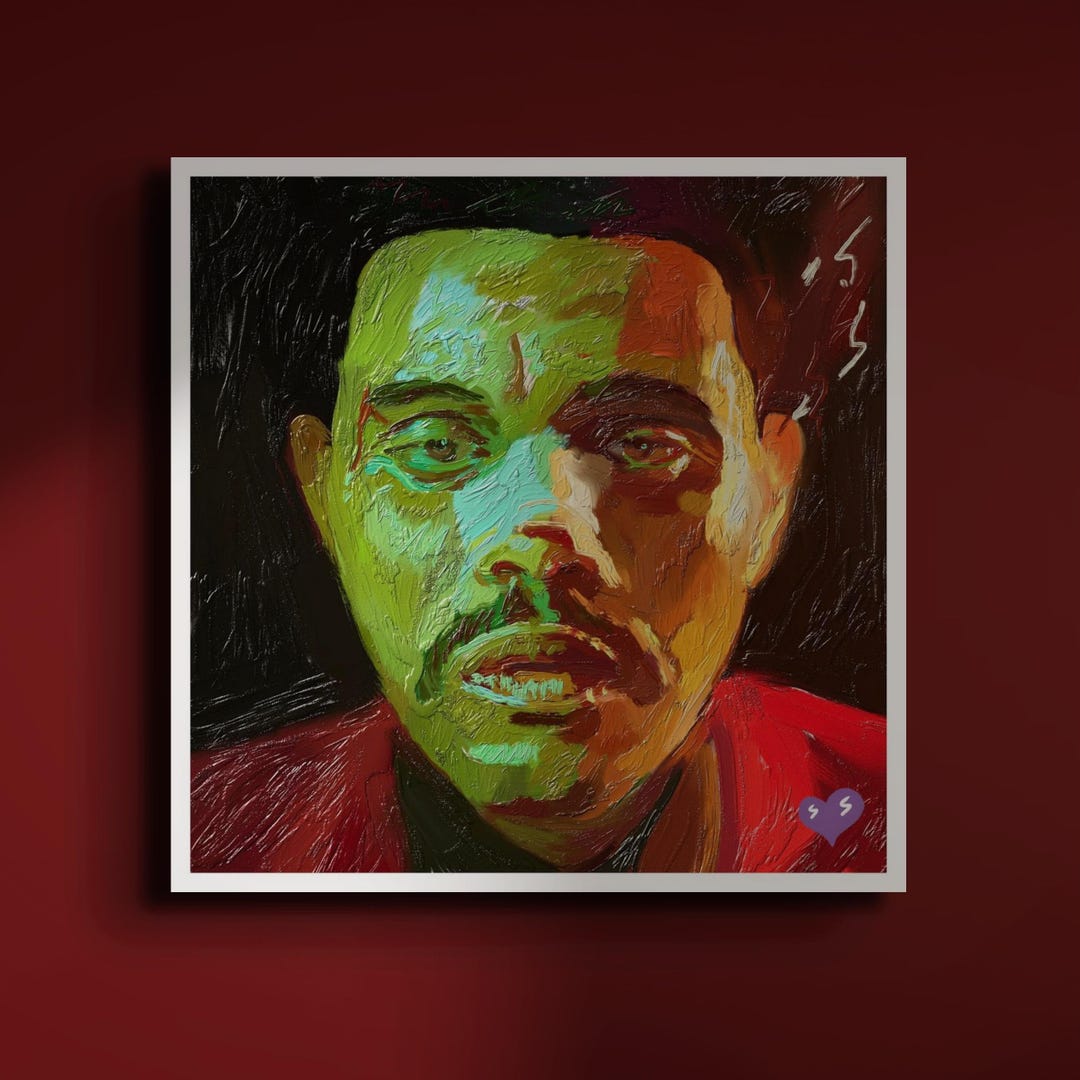 The Weeknd Poster (oil Painting) – Music Art, Album Cover, Music Poster ...