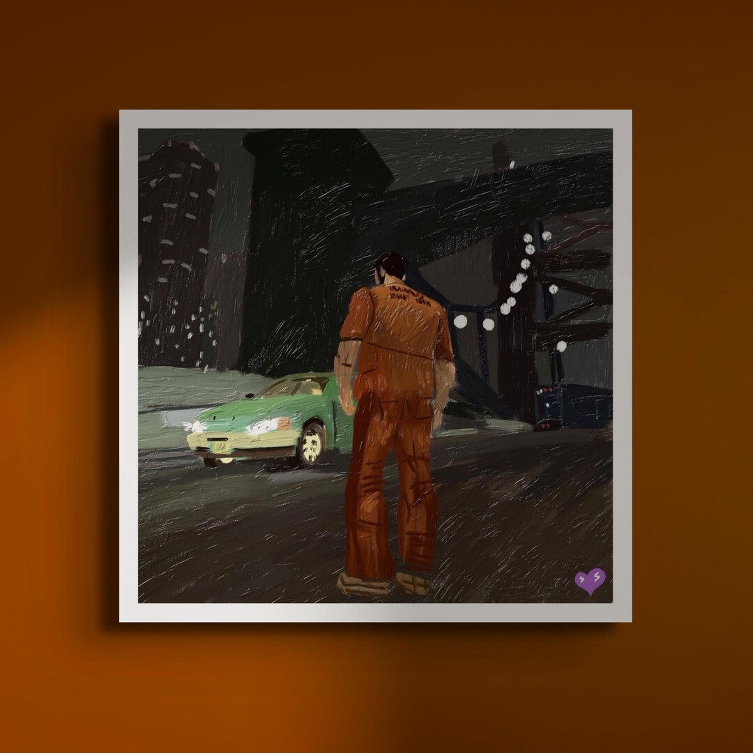 GTA 3 Poster (oil Painting) – Video Game Art, Gaming Decor, Gaming ...