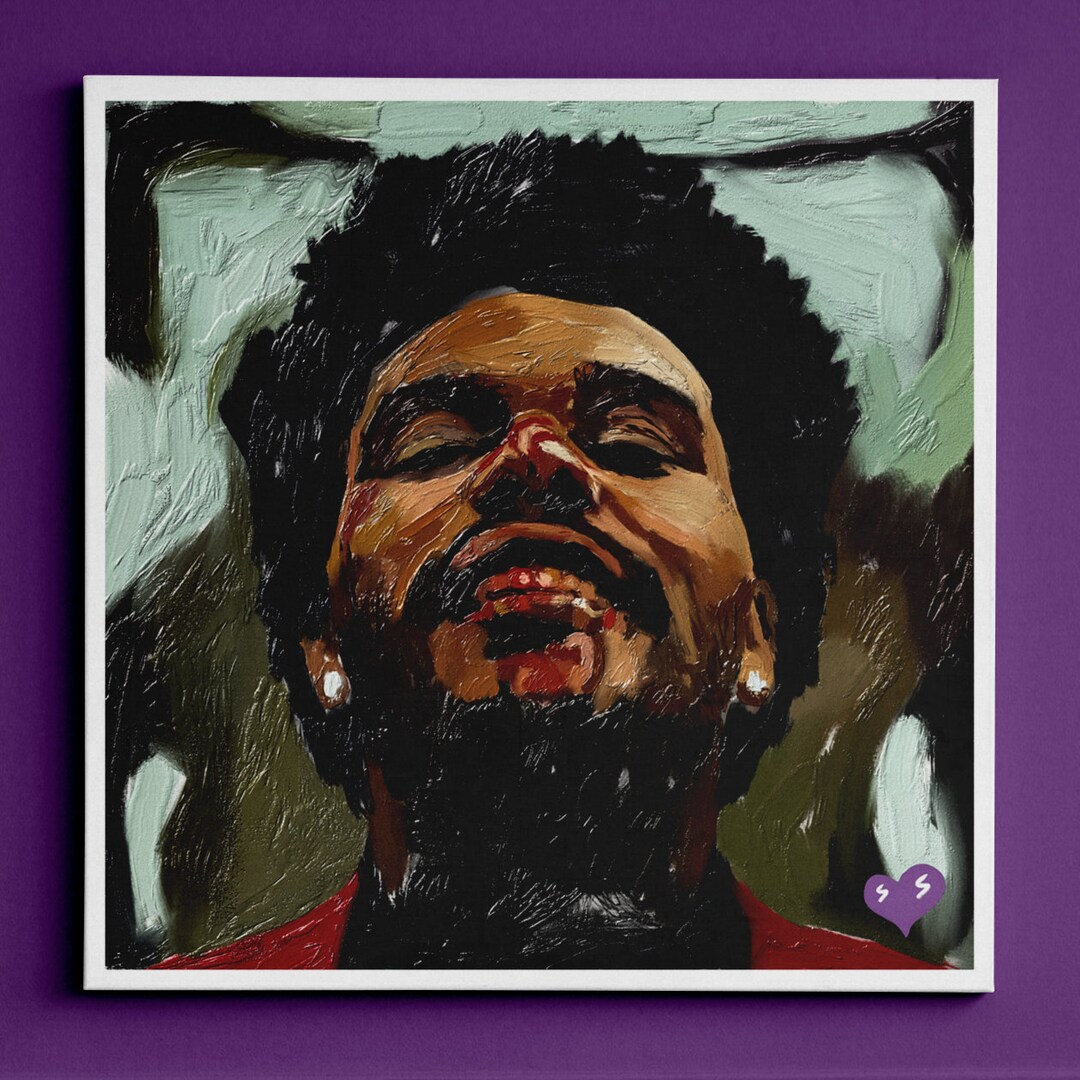 The Weeknd After Hours Oil Painting Style Digital Poster on Fujifilm ...