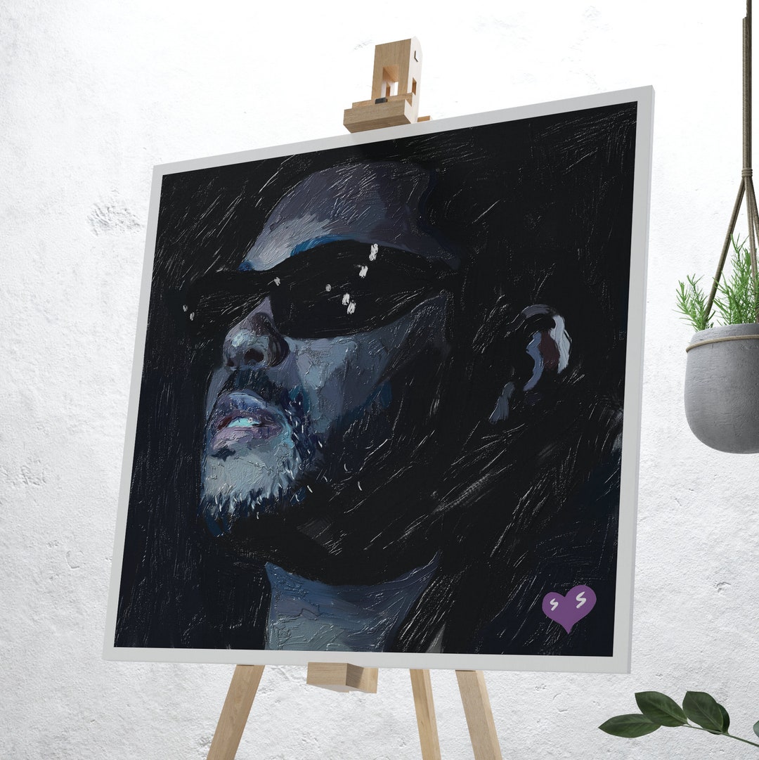 The Weeknd Dawn FM Oil Painting Style Digital Poster on Fujifilm Glossy ...