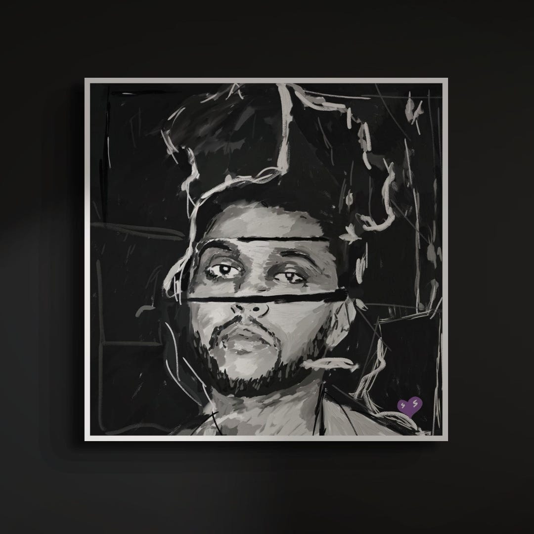 The Weeknd Poster (oil Painting) – Music Art, Album Cover, Music Poster ...