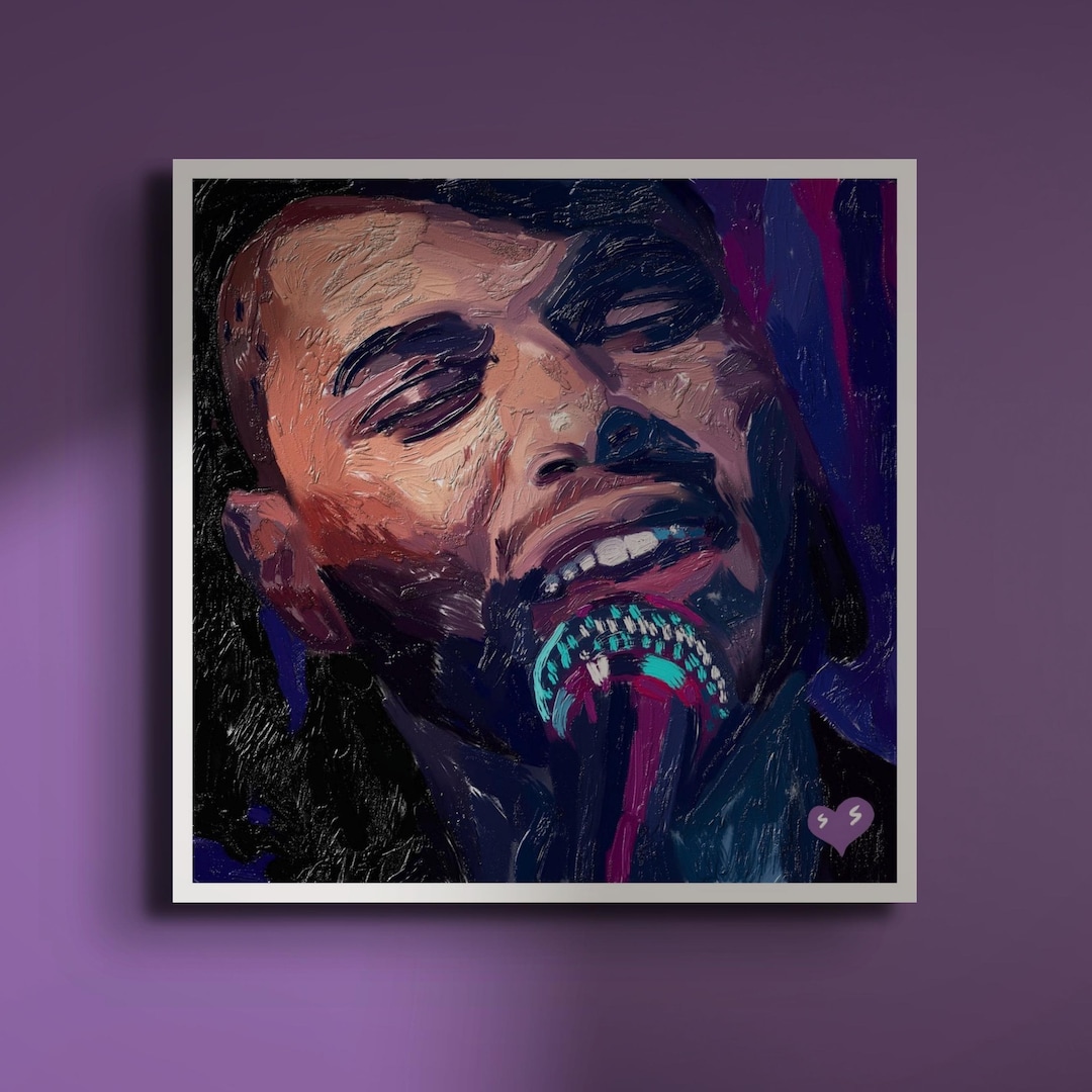 The Weeknd Poster (oil Painting) – Music Art, Album Cover, Music Poster ...