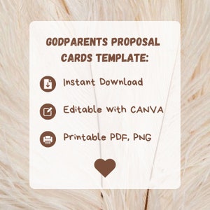 Cute Godparents Proposal Card | Will You Be My Godmother Universal ...