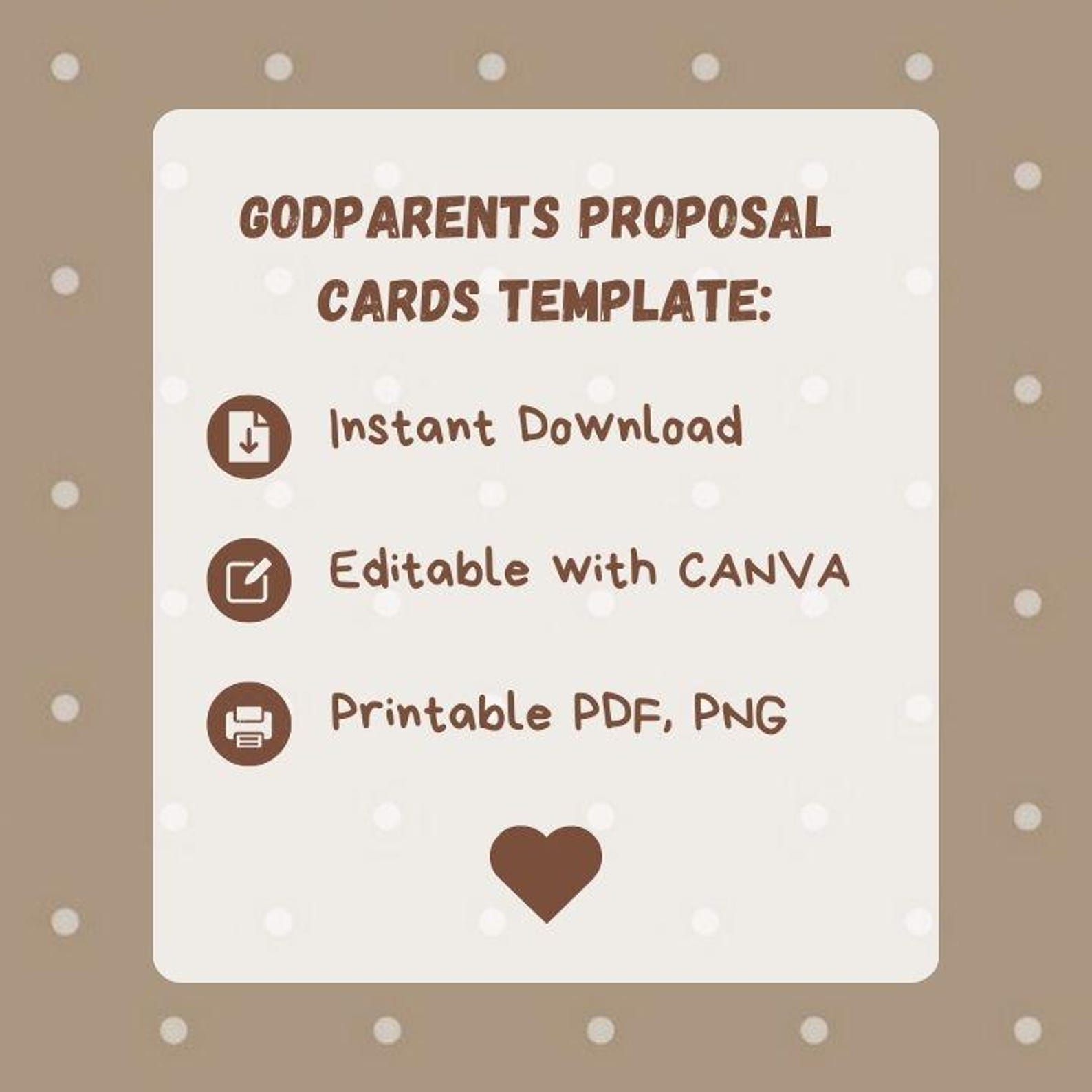 Godparents Proposal Cards Printable | Will You Be My Godmother Proposal ...
