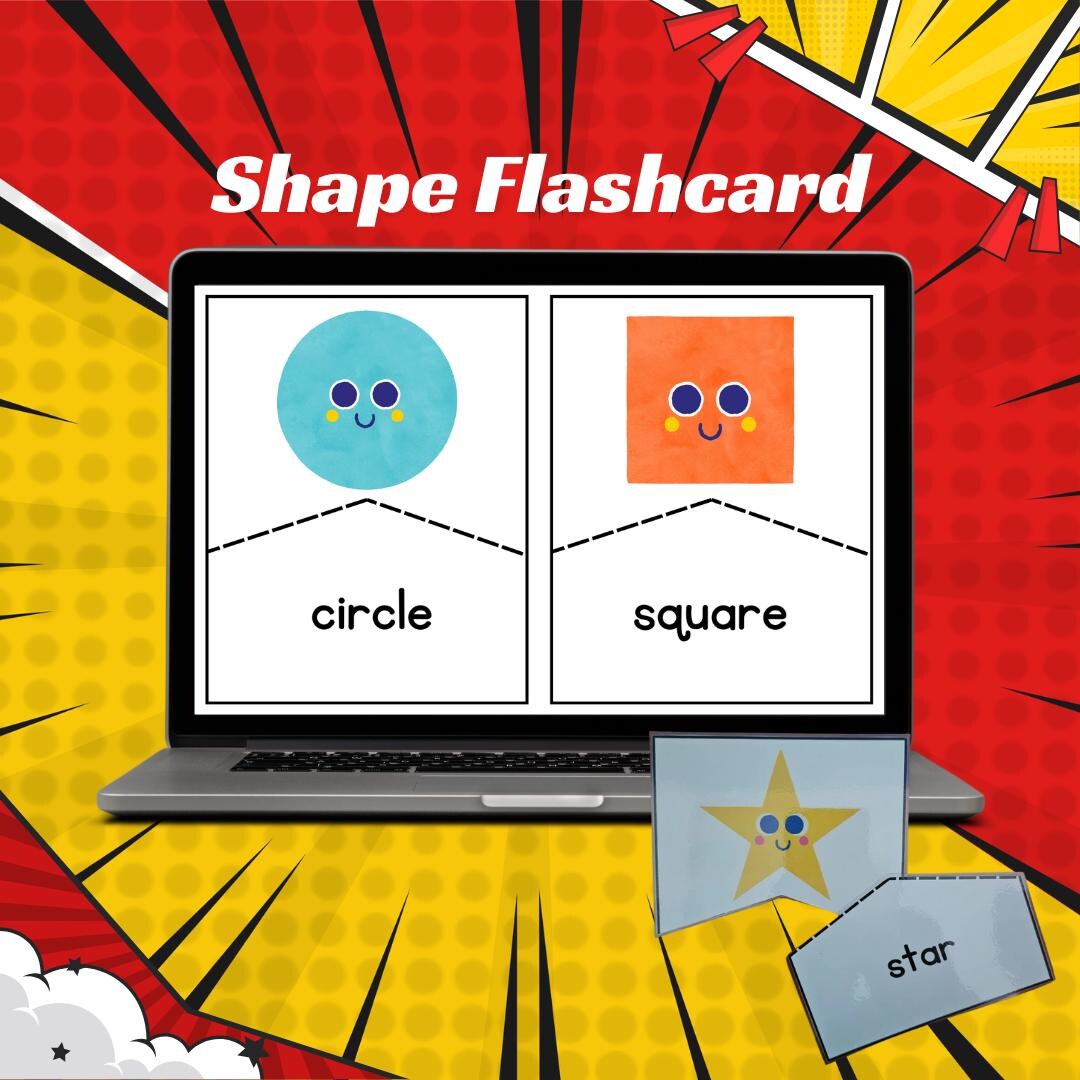 Shapes Flashcards, Geometric Shapes Flash Cards, Montessori Materials ...