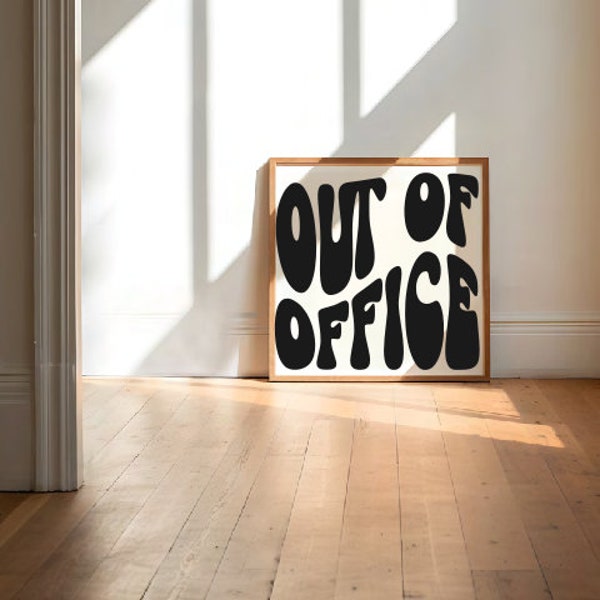 Out of Office Sign - Etsy