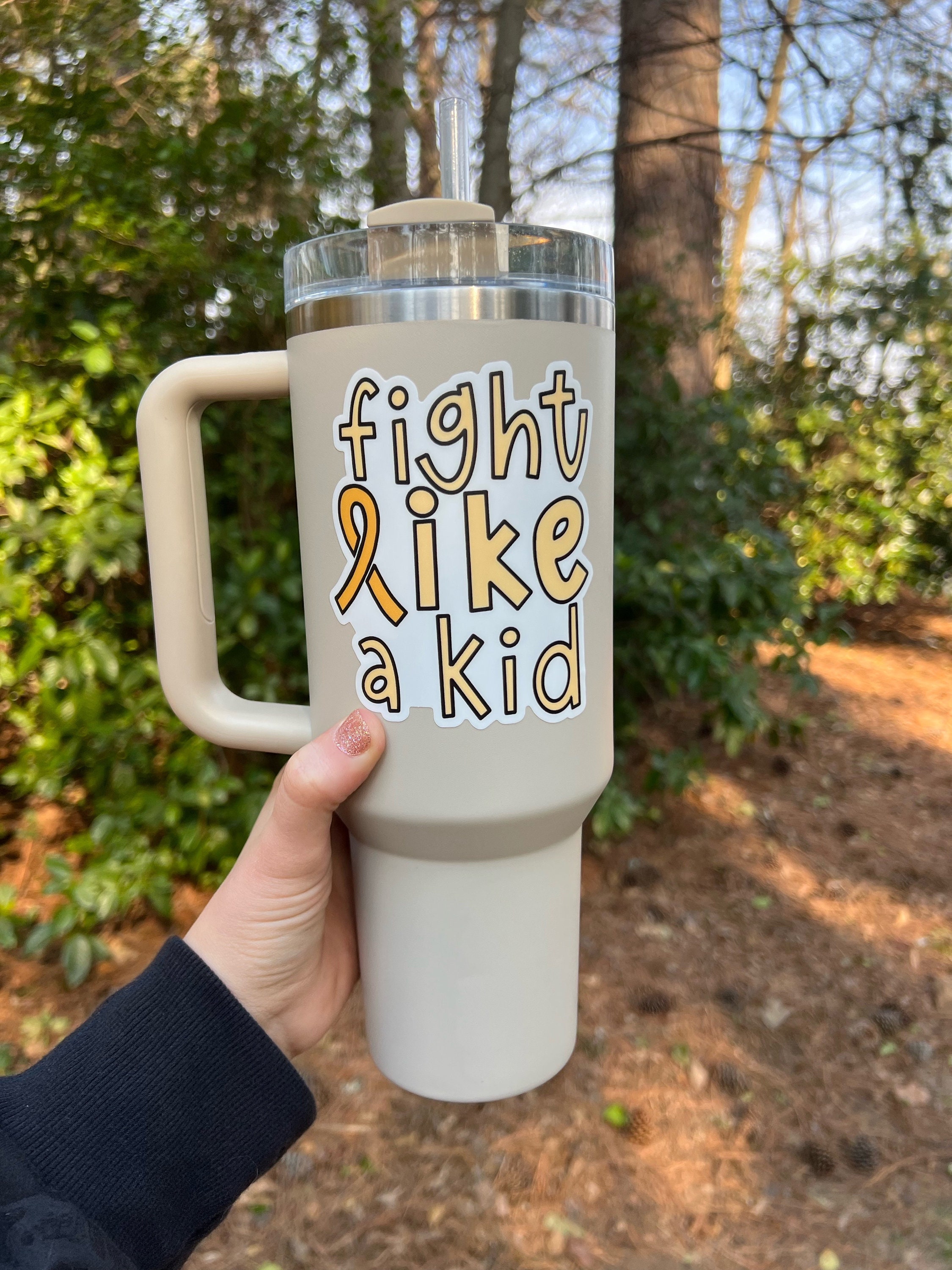 Fight Like a Kid Vinyl Sticker - Etsy