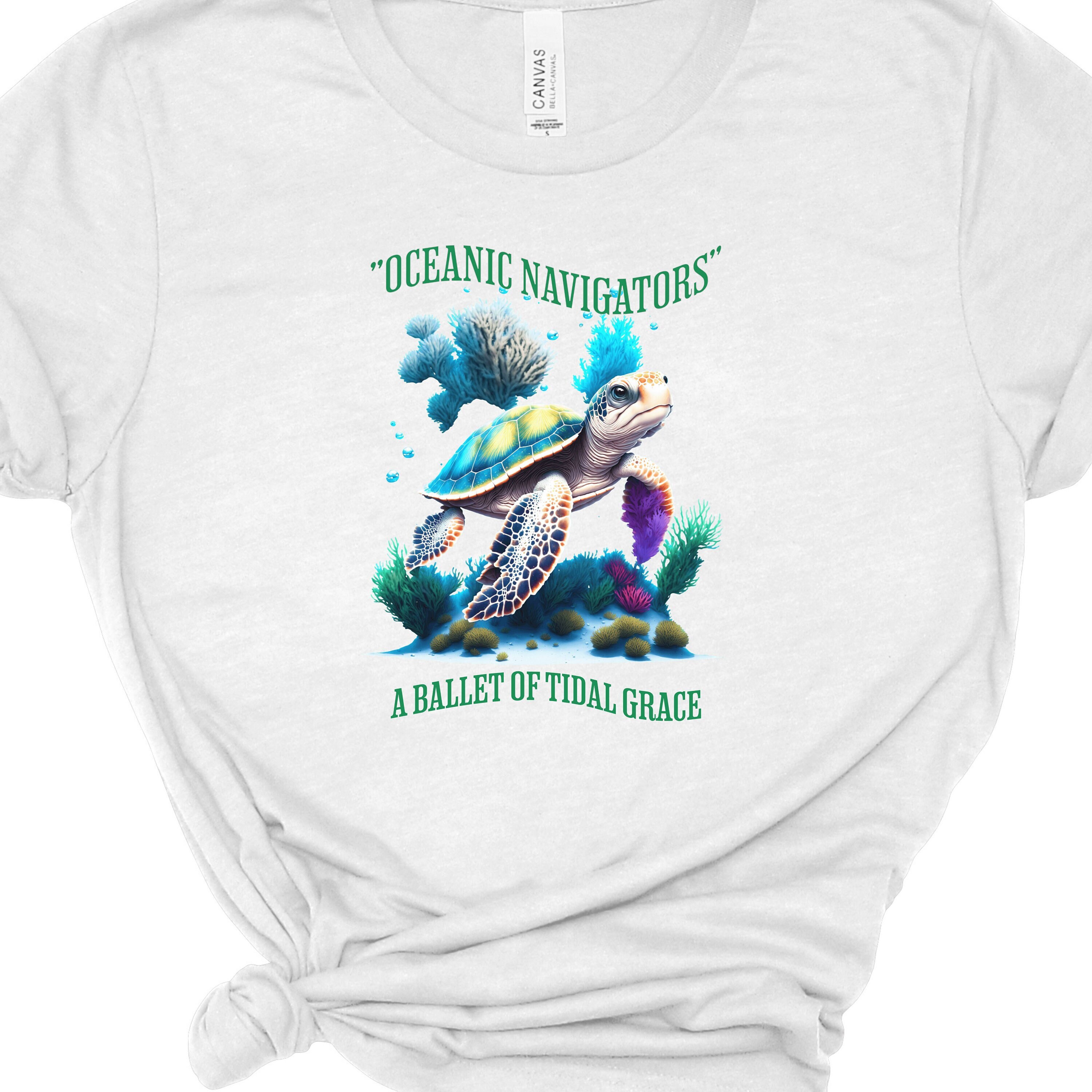 Sea Turtle Tee Shirt Ocean Sea Turtle Design Family Tee Summer Tee ...