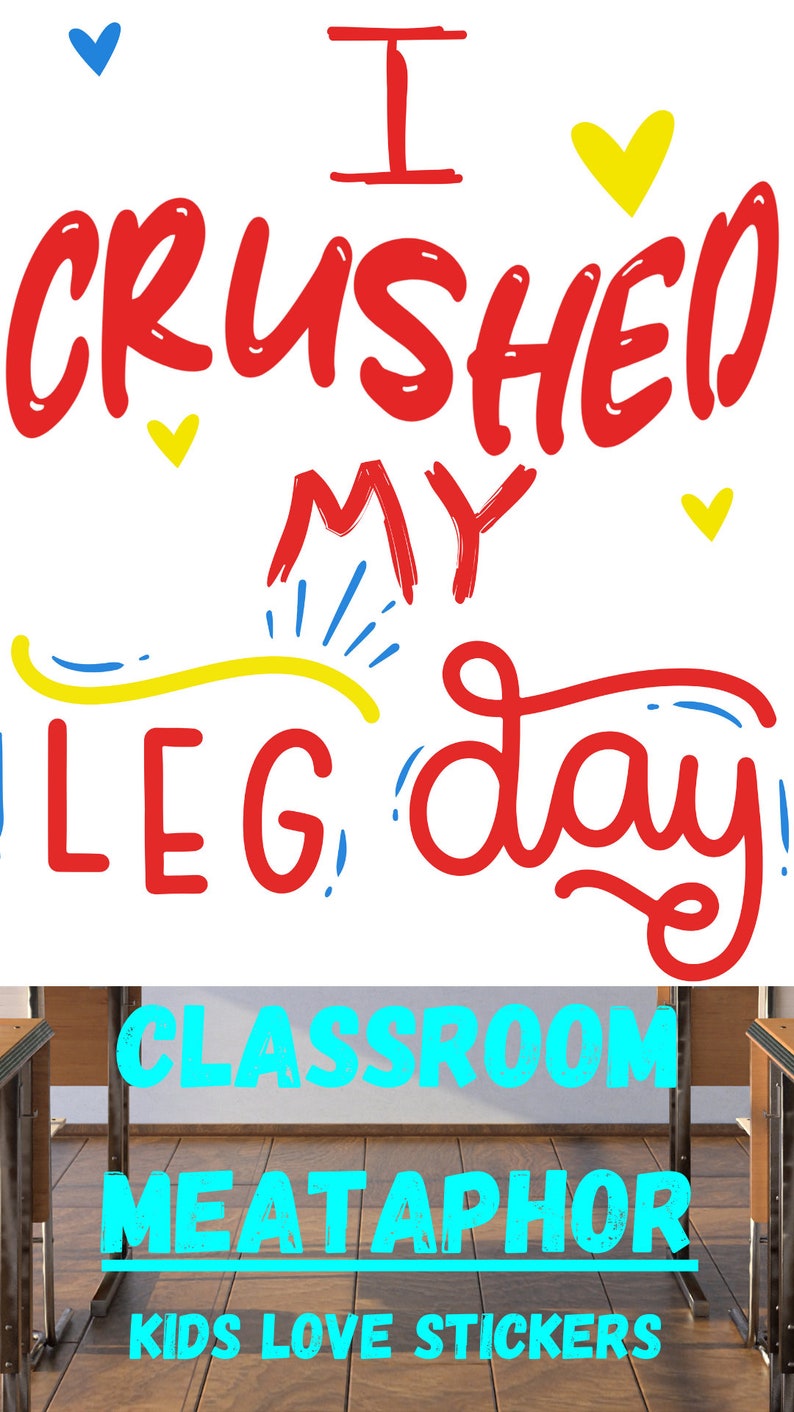 Cute Teacher Metaphor Stickers for Aspiring Student's Teacher Reward ...