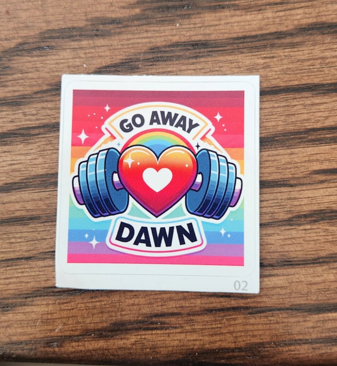 Custom Sticker Design Fitness Team Decal Trainer Workout Heart Reward ...