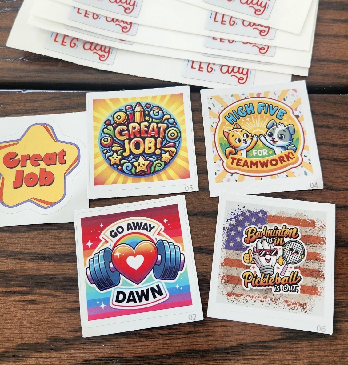 Custom Sticker Design Fitness Team Decal Trainer Workout Heart Reward ...