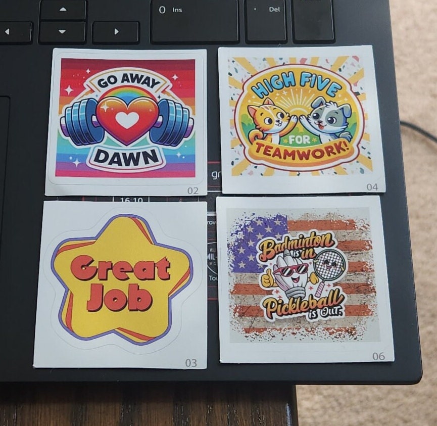 Custom Sticker Design Fitness Team Decal Trainer Workout Heart Reward ...