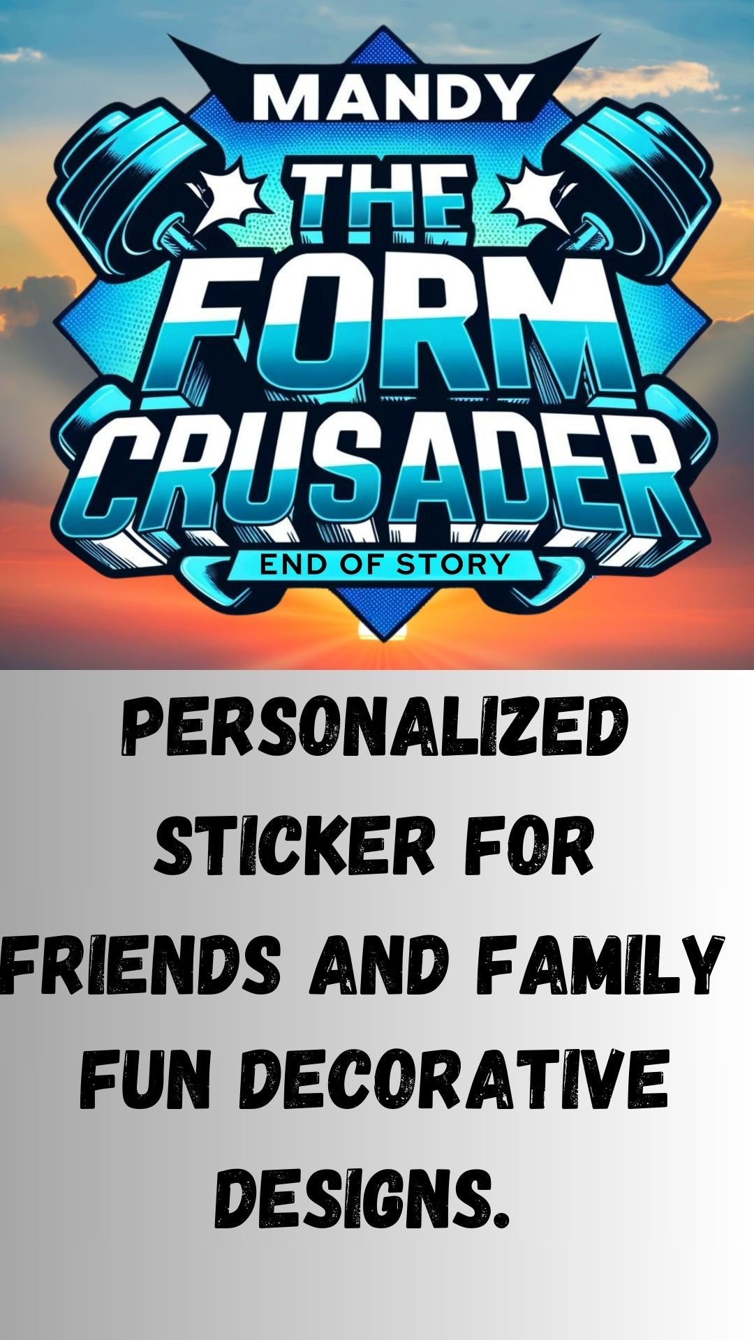 Personalized Workout Sticker Fitness Trainer Inspired Team Decal ...