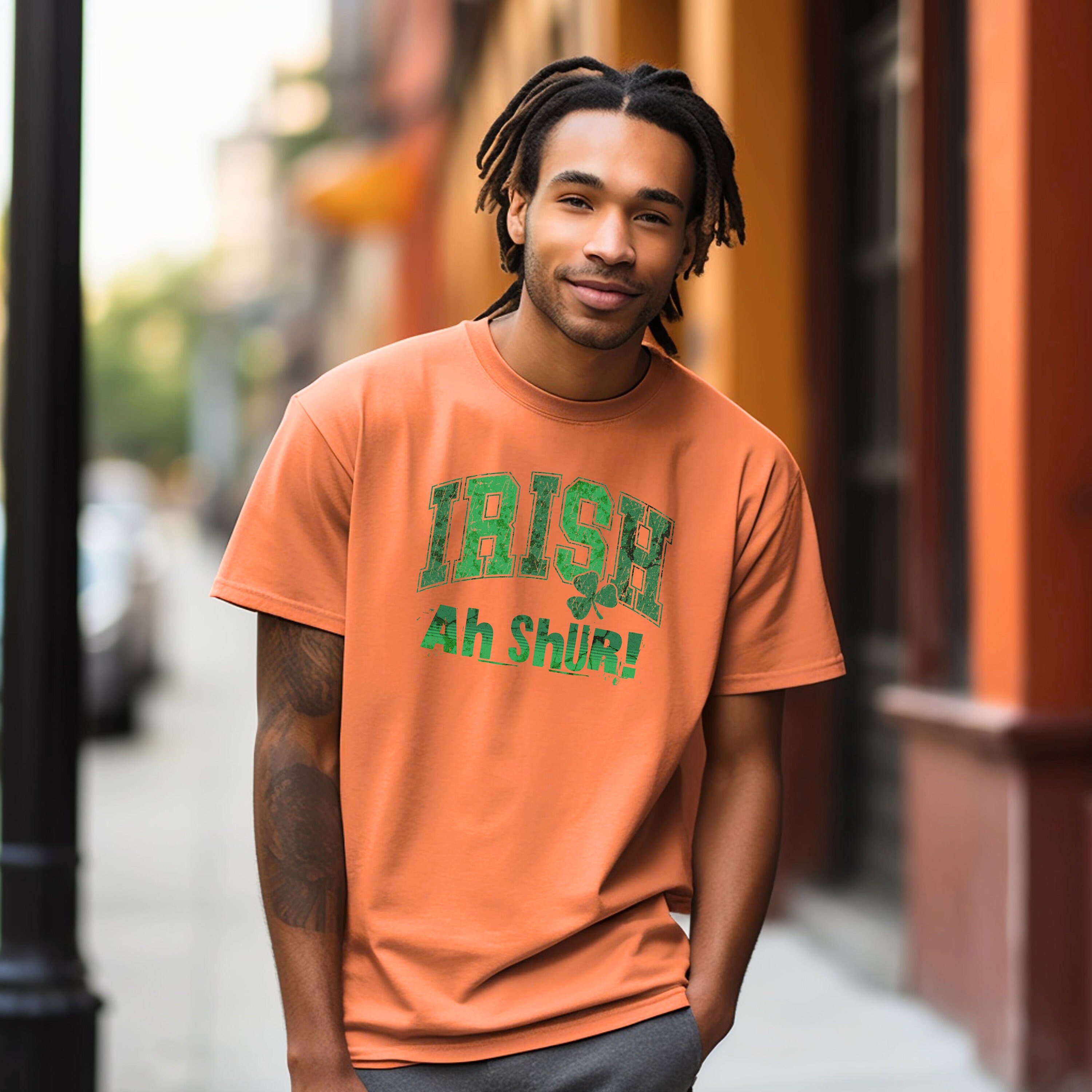 St Patrick's Day Tee Vintage-style Irish Shirt Ah Sure Irish-inspired T ...