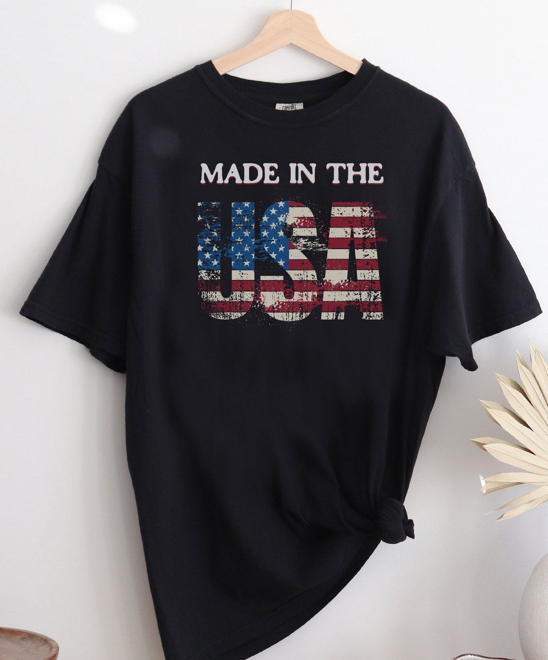 Patriotic American USA Tee-shirt Made in America Design Tee Rustic ...