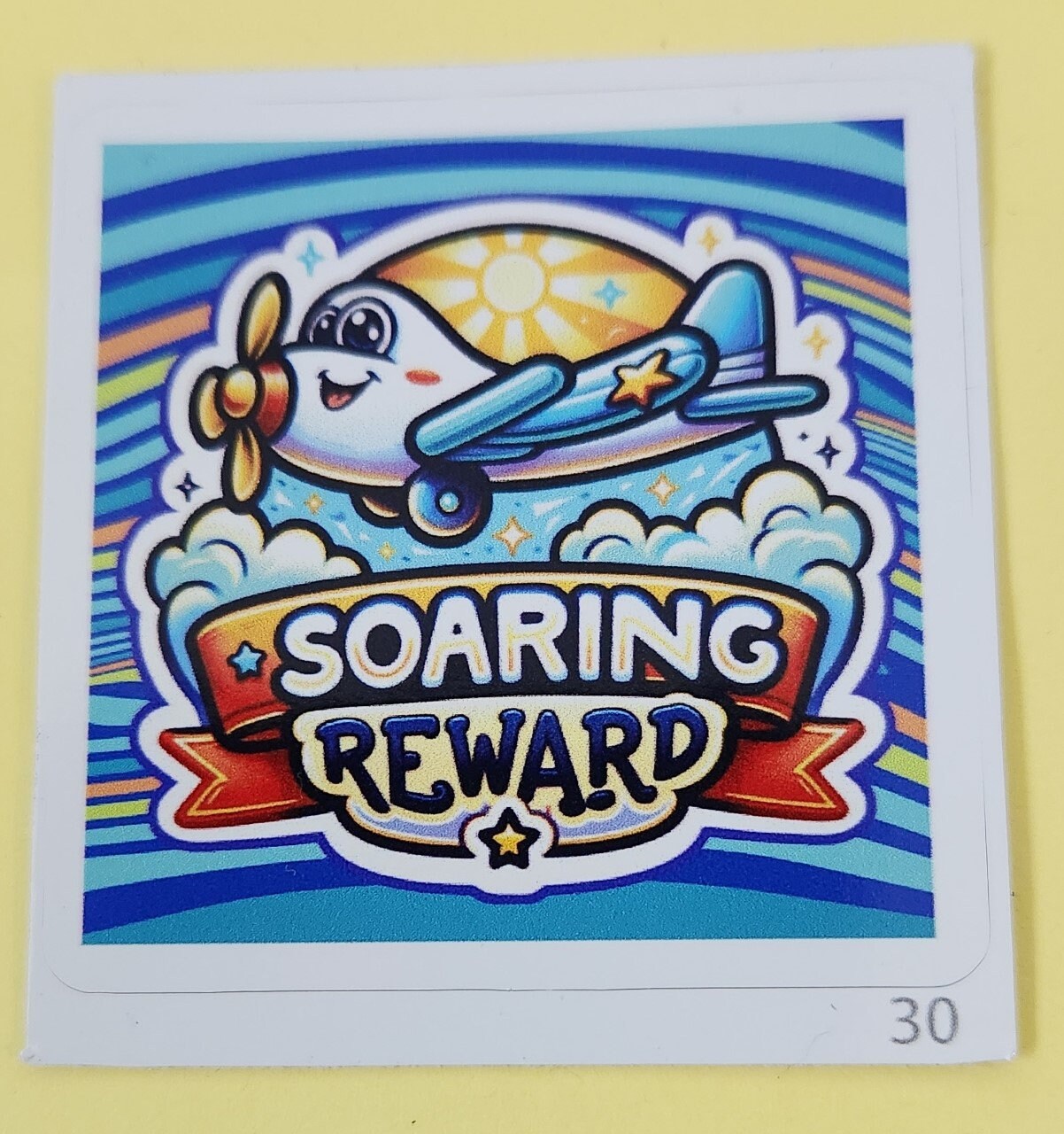 Fun Sticker Student Positive Reward Decal Airplane Sticker Motivational ...