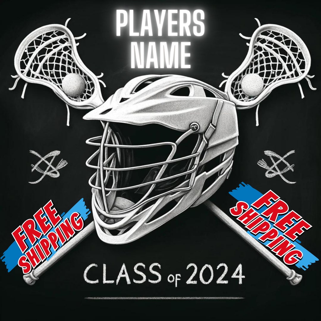 Personalized Lacrosse Wall Art Graduation Signature Design Helmet and ...
